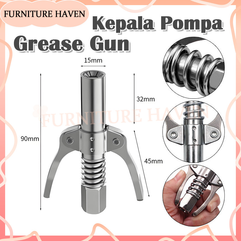 Jual Kepala Pompa Grease Gun/Grease Gun Coupler High Pressure/Grease ...