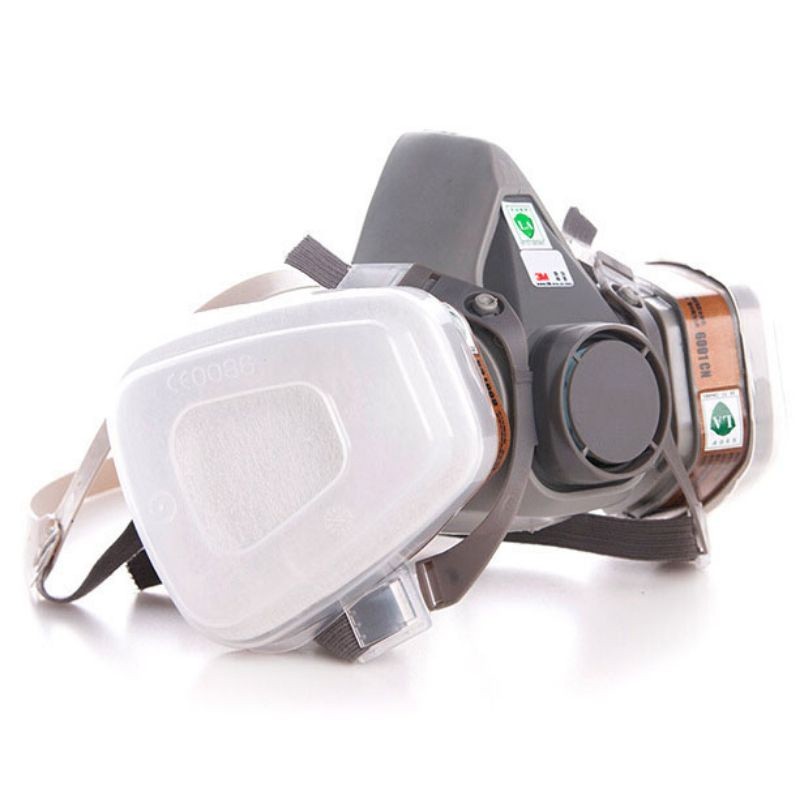 Jual masker gas respirator 2 filter masker cat filter cat safety mask ...