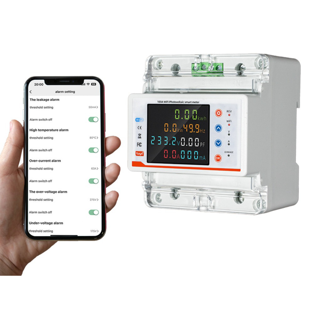 Jual RMshebei 100A tuya smart life WiFi MCB Prepaid Meter smart circuit ...