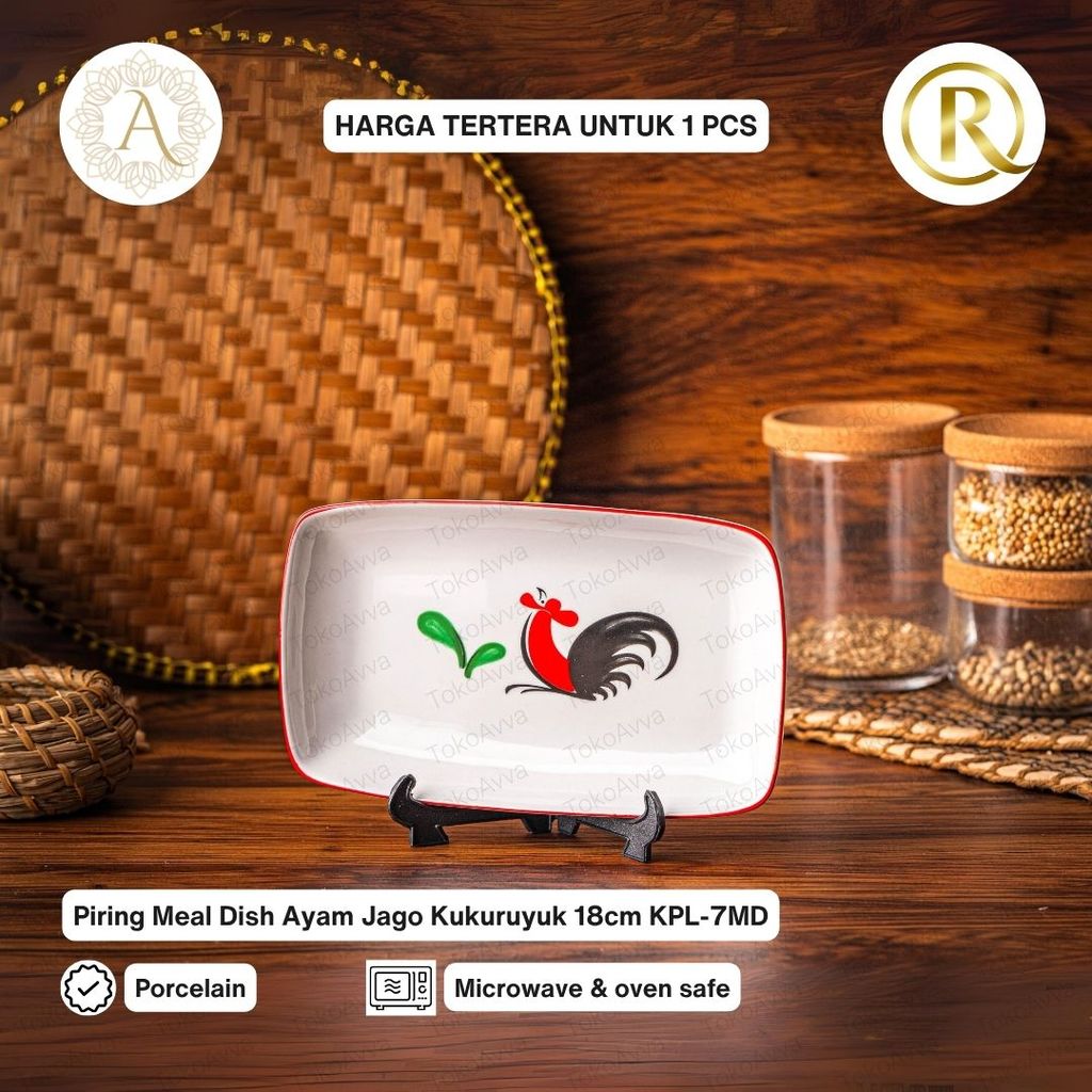 Jual Piring Meal Dish Ayam Jago Kukuruyuk 18cm Kopin KPL-7MD 7inch ...