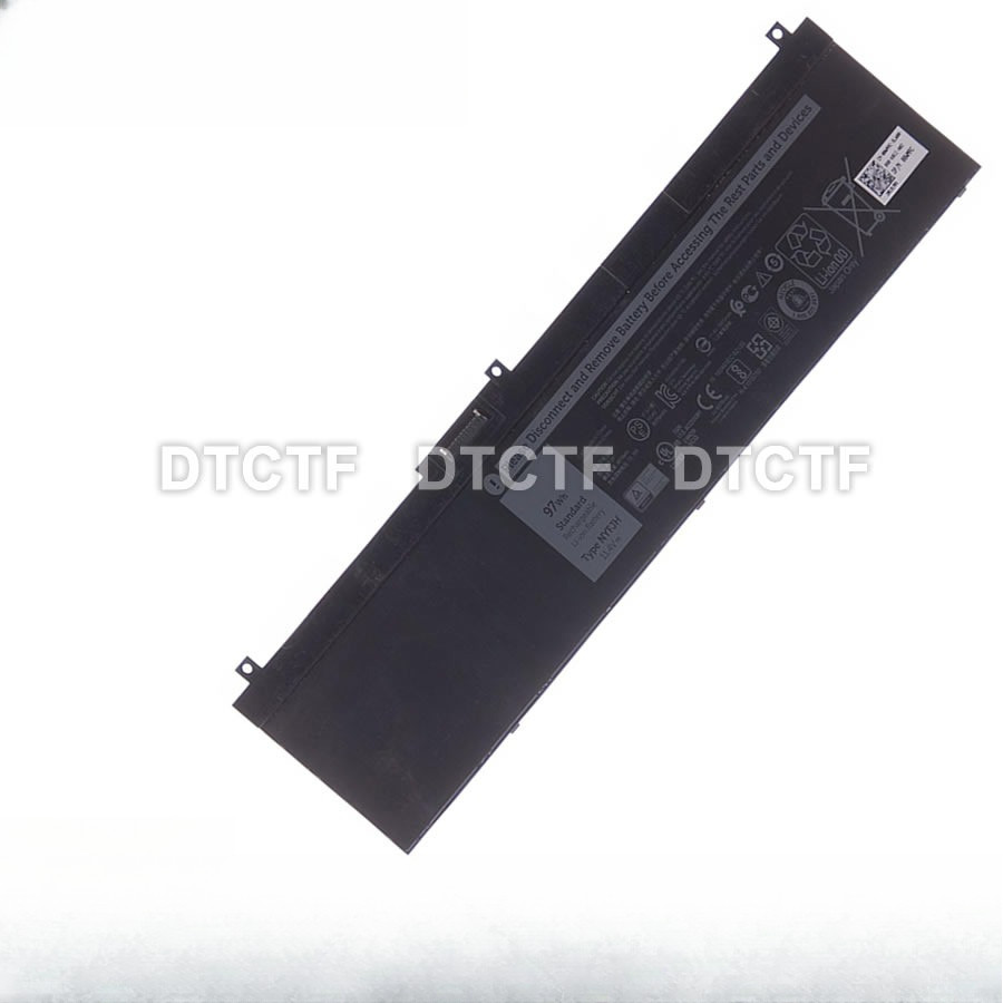 Jual DTCTF 11.4V 97WH 8070mAh Mode NYFJH Battery For Dell Precision ...