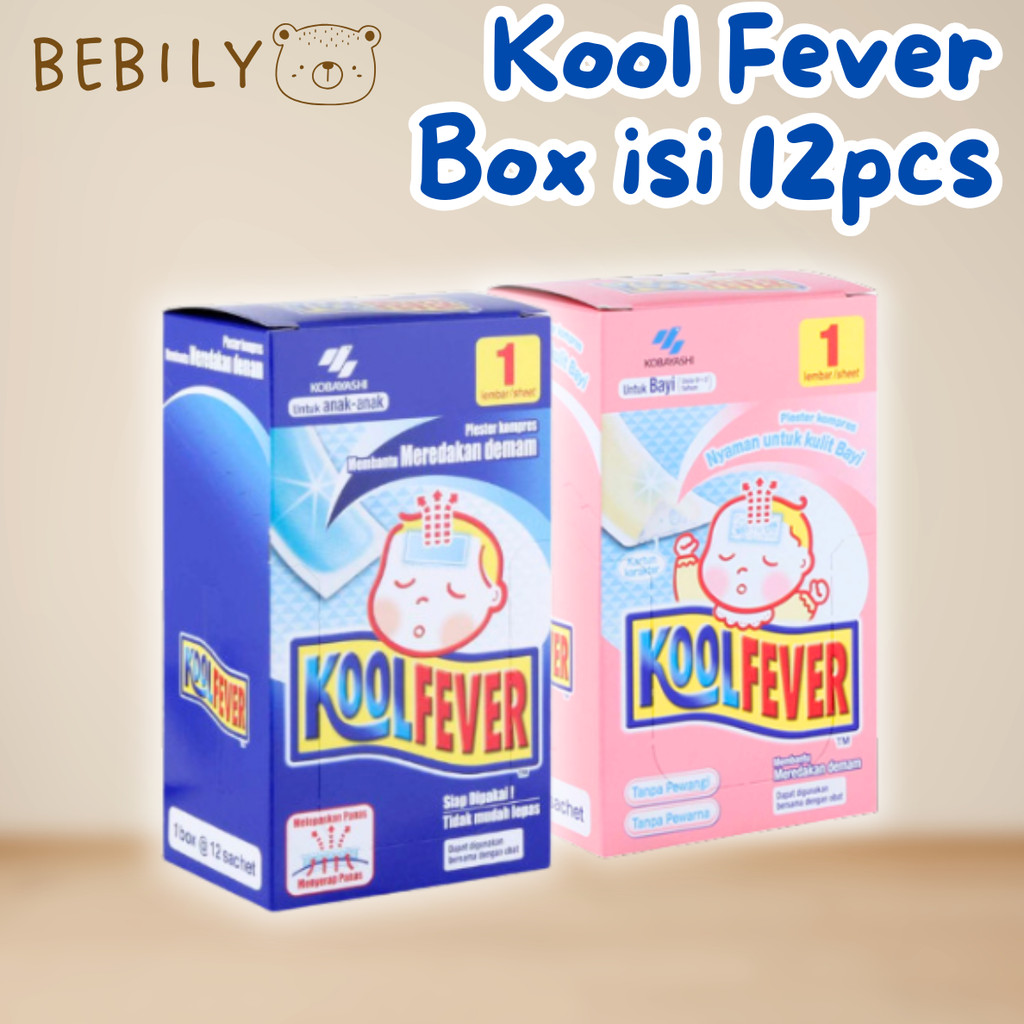 Jual Kool Fever Box Isi 12pcs Plester Penurun Demam Anak & Bayi Kool ...