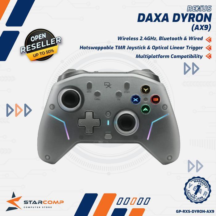 Jual Rexus Daxa Dyron AX9 Gamepad Wireless Gaming Controller Hot ...