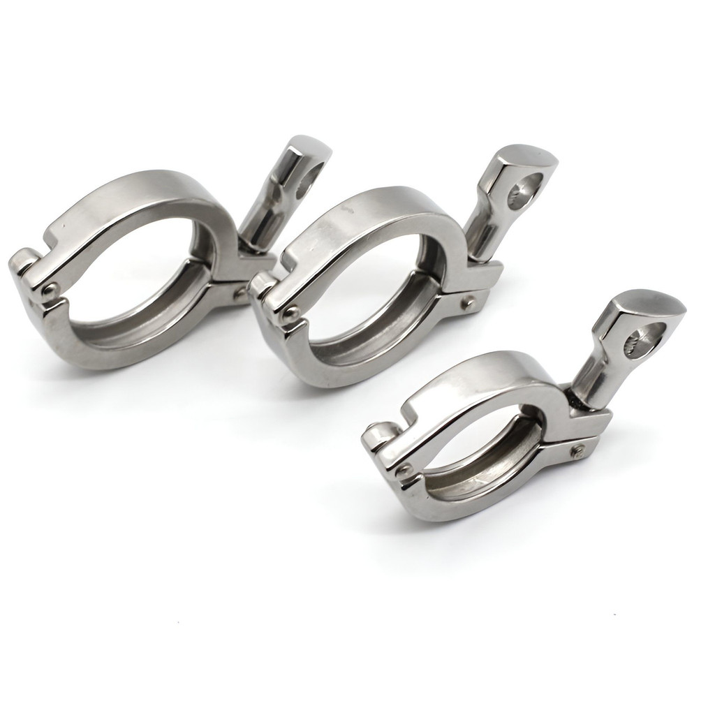 Jual 1"- 4" Inch Sanitary Stainless Steel Tri Ferrule Clamps Clover SS ...