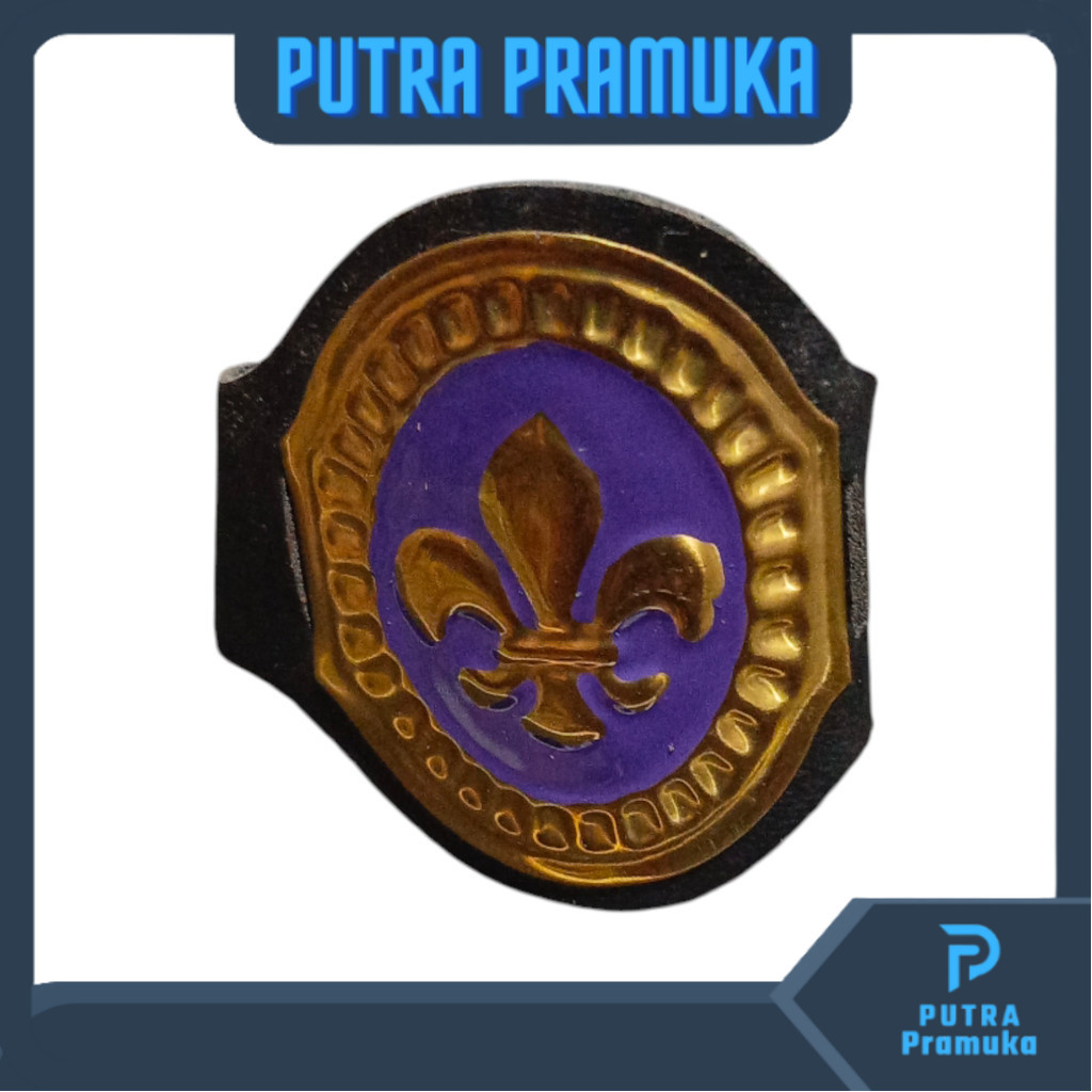 Jual Ring Kalep Wosm ungu Kuningan Premium Kacu Pramuka | Shopee Indonesia