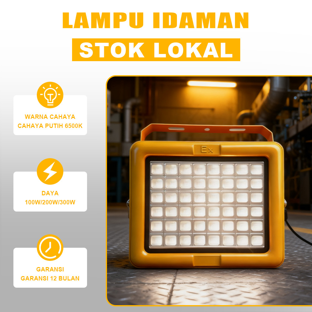 Jual Lampu Sorot LED Anti Ledak Explosion Proof 100W 300W 500W - IP65 ...
