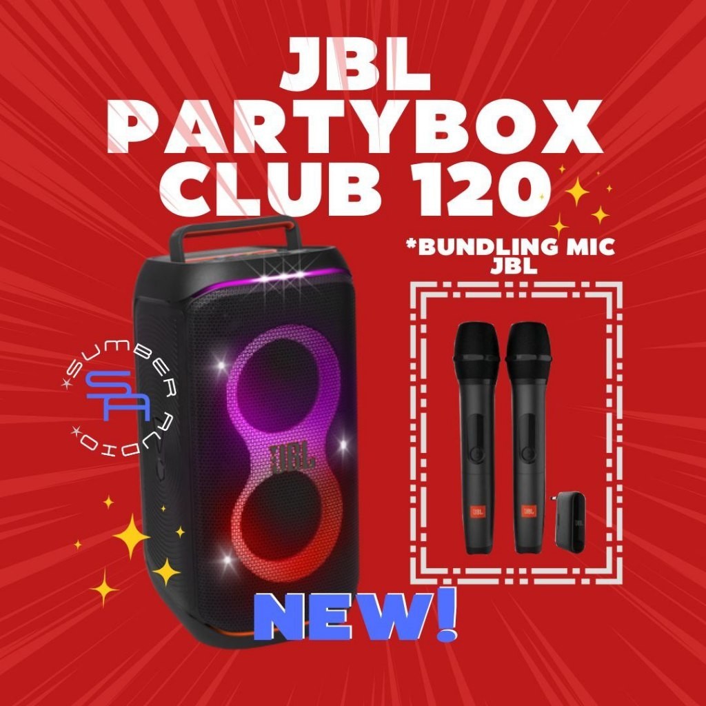 Jual JBL PARTYBOX CLUB 120 SPEAKER PARTY BOX KARAOKE PARTYBOX120 PB ...