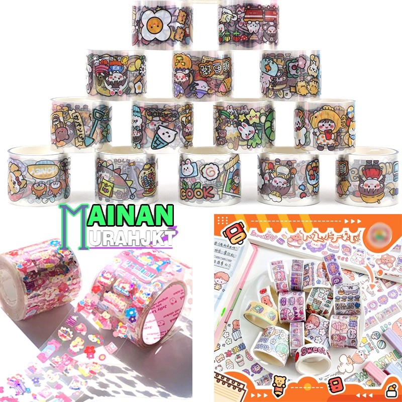 Jual STIKER GULUNG AMX-177 BENING KARAKTER ANAK PEREMPUAN SIMPLE LUCU ...