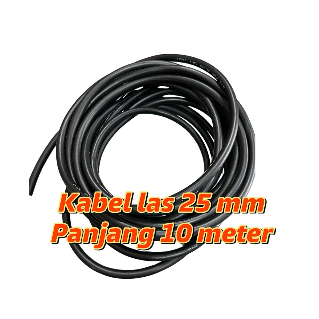 Jual RHINO Kabel las 25 mm panjang 10 meter kabel las listrik kabel ...