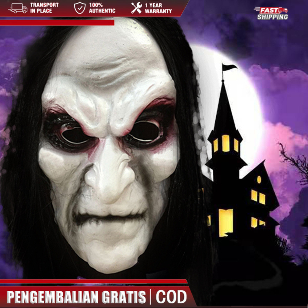 Jual TOPENG HALLOWEEN SCREAM KOSTUM HANTU SERAM HALOWEEN SCARY MASK ...