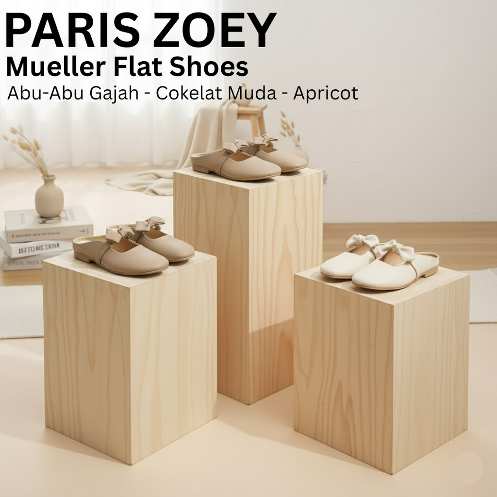 Jual Paris Zoey Elegant Women’s Flat Mules – Timeless Style with All ...