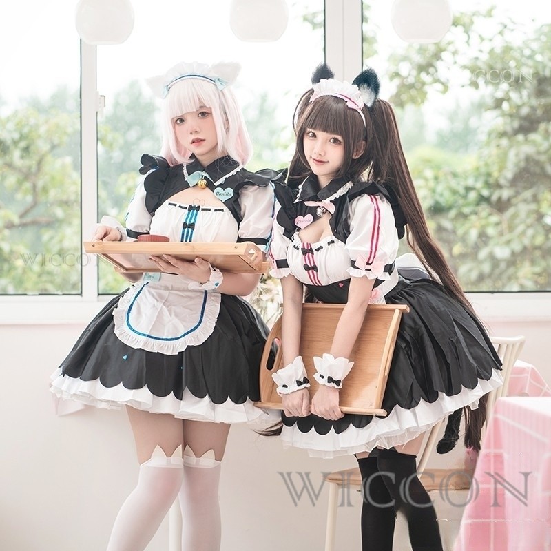 Jual Vanilla Cosplay Costume In Stock Maid Dress Maid Outfit NEKOPARA ...
