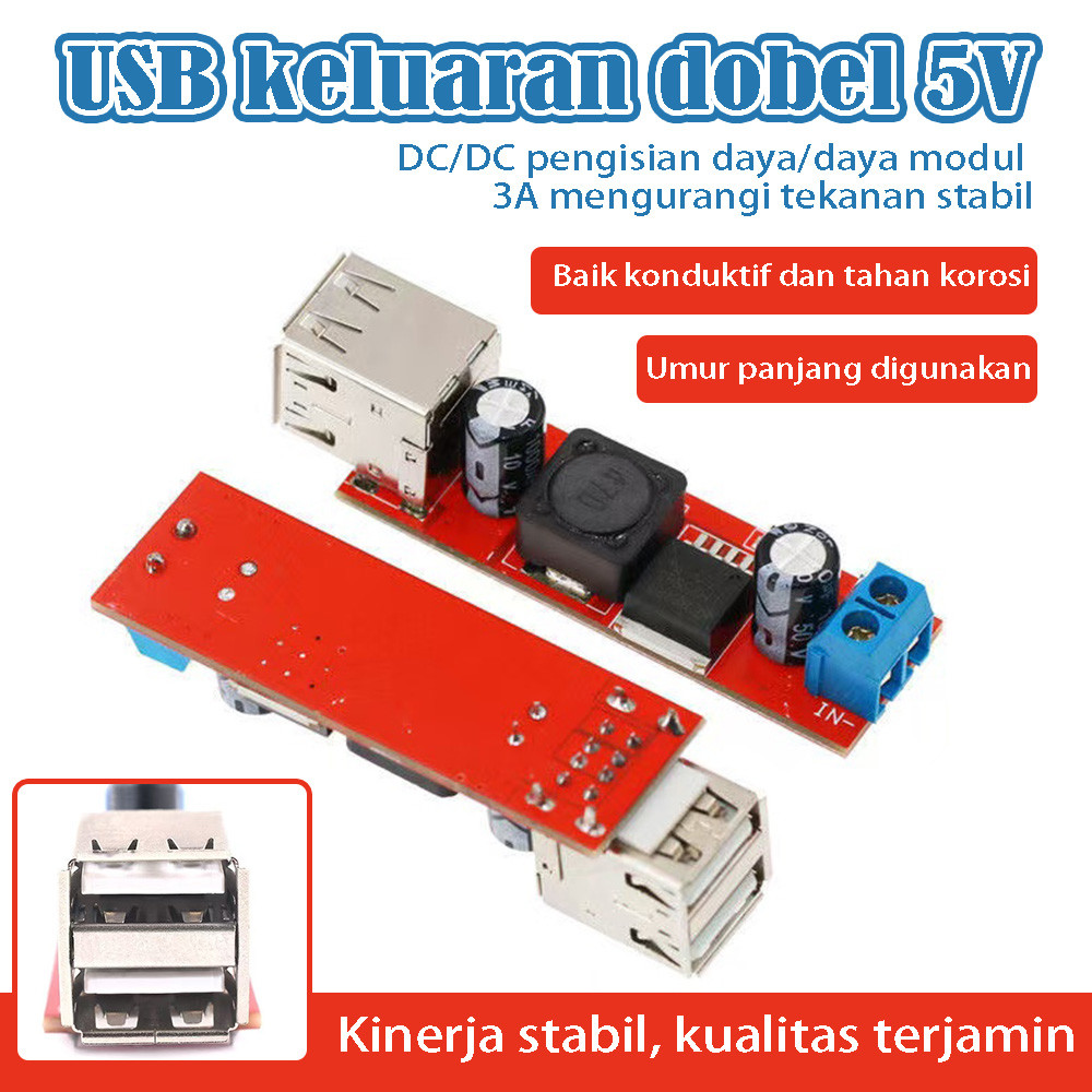 Jual DC-DC Step Down LM2596 6V-40V ke 5V 3A | Modul Power Supply Buck ...