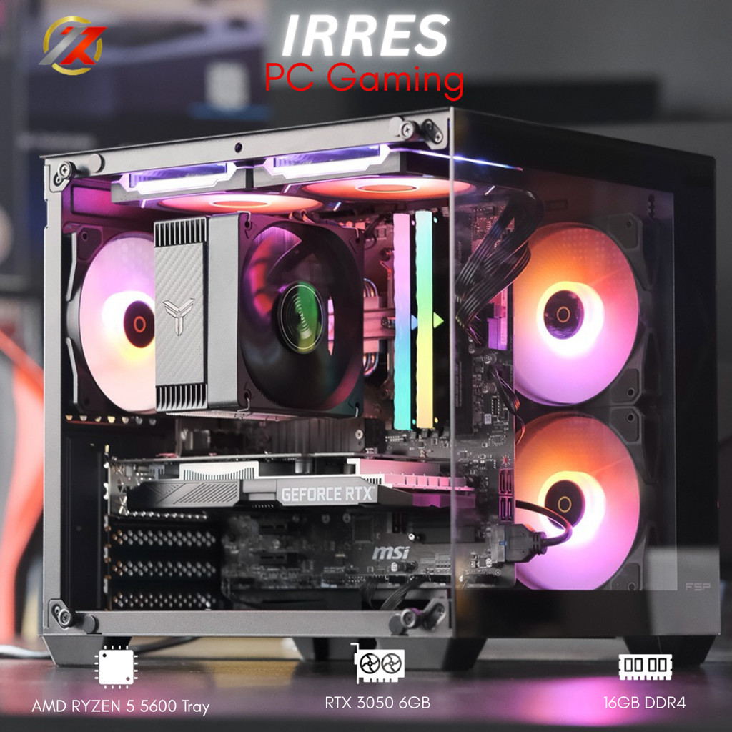 Jual IRRES PC GAMING | AMD RYZEN 5 5600 | RTX 3050 6GB GDDR6 | RAM 16GB ...