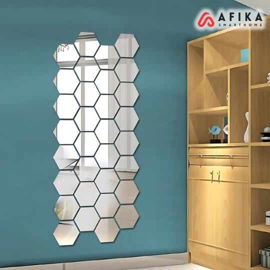 Jual Sticker Cermin Akrilik Tempel Dinding Dekorasi 3D 45 PCS | Shopee ...