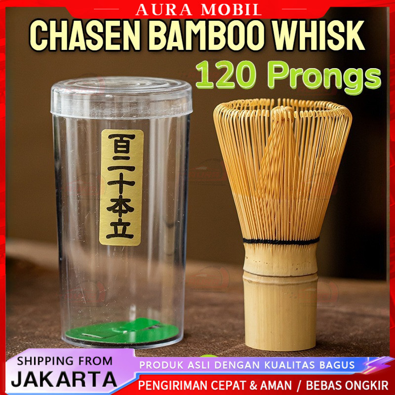 Jual Chasen Bamboo 120 Prongs Whisk / Pengaduk Matcha Bambu / Original ...