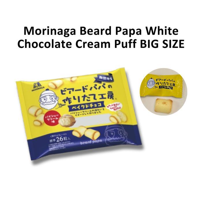 Jual [SELNIC] Morinaga Beard Papa White Chocolate Cream Puff BIGSIZE ...