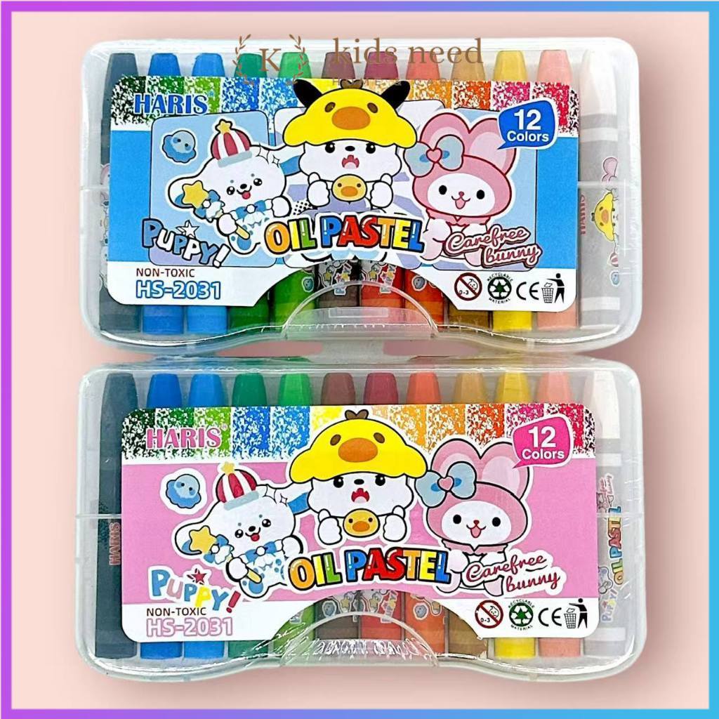 Jual Crayon Besar 12 Warna / Oil Pastel / Krayon Set Murah Anak Anak ...