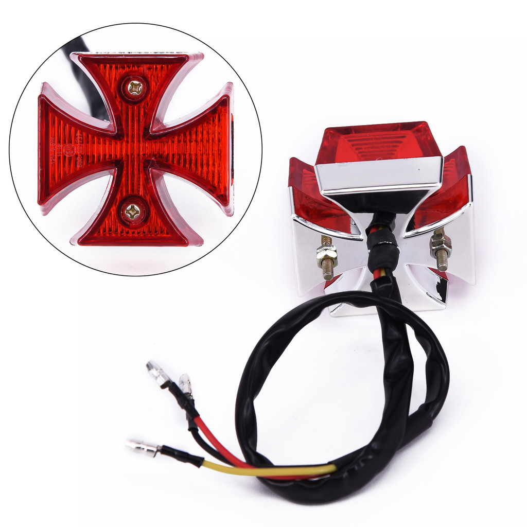 Jual DC12V Motorcycle Tail Light rome ABS Surround Red Lens Classic ...