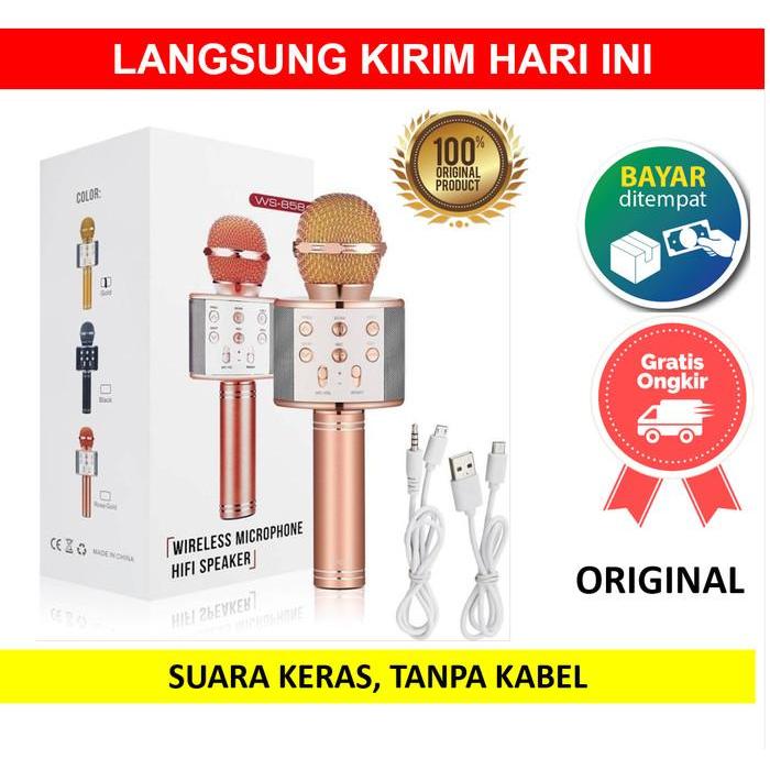 Jual Bebas Ongkir! Mic Microphone Speaker Smule Karaoke Karoke ...
