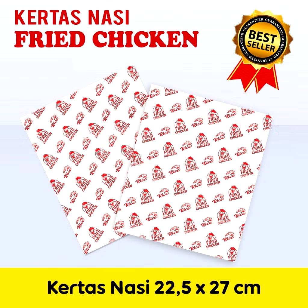 Jual KERTAS KFC ISI 100LEMBAR KERTAS NASI KFC MOTIF ISI 25 LEMBAR ...