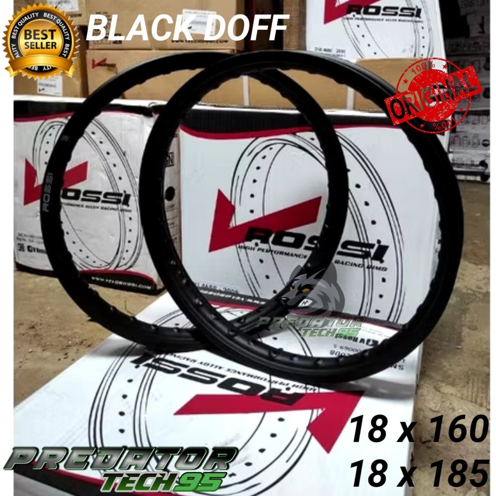 Jual VELG PELEK VROSSI V ROSSI RING 18 160 185 HITAM DOFF WM 36 HOLE RX ...