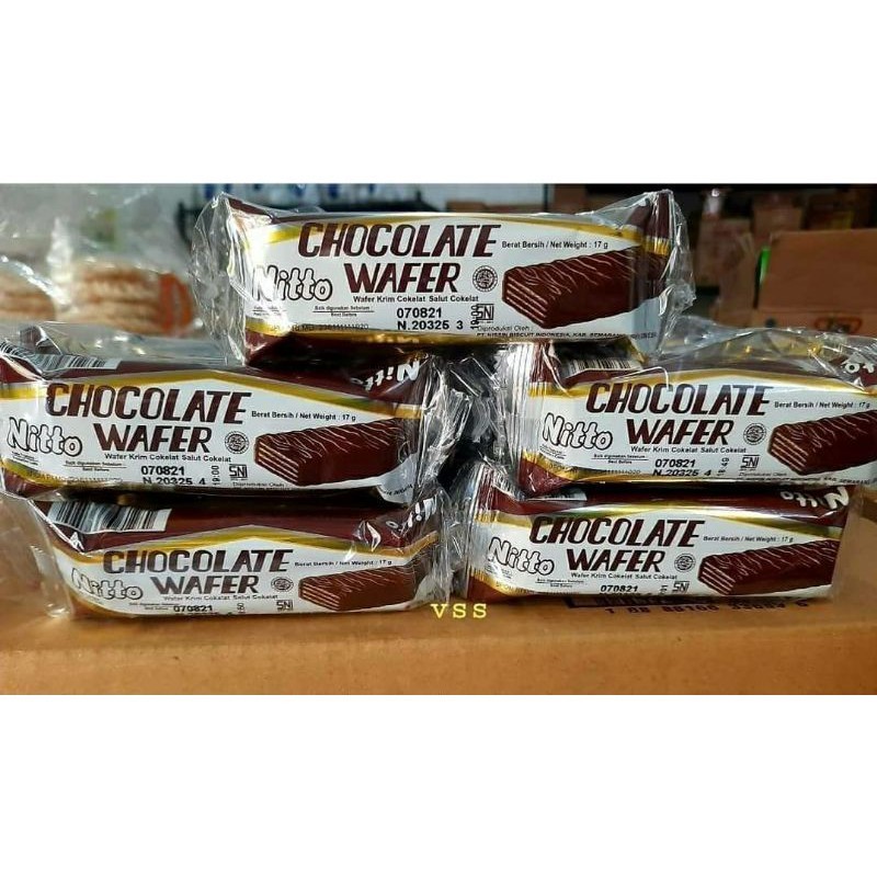 Jual SAM NITTO Chocolate Wafer Coklat 1 pack isi 10x17gr Wafer Nissin ...