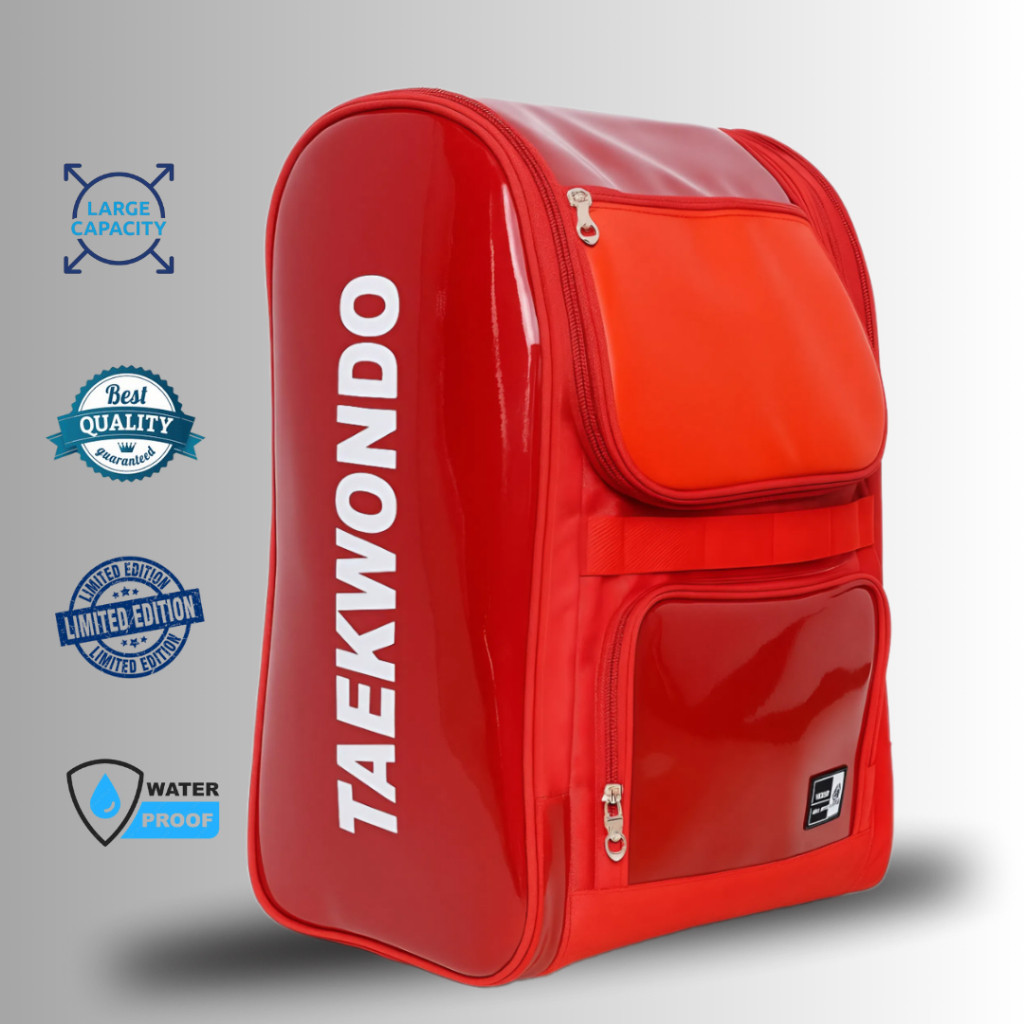 Jual ATLAN Tas Sport Taekwondo Premium New Version Waterproof Merah ...