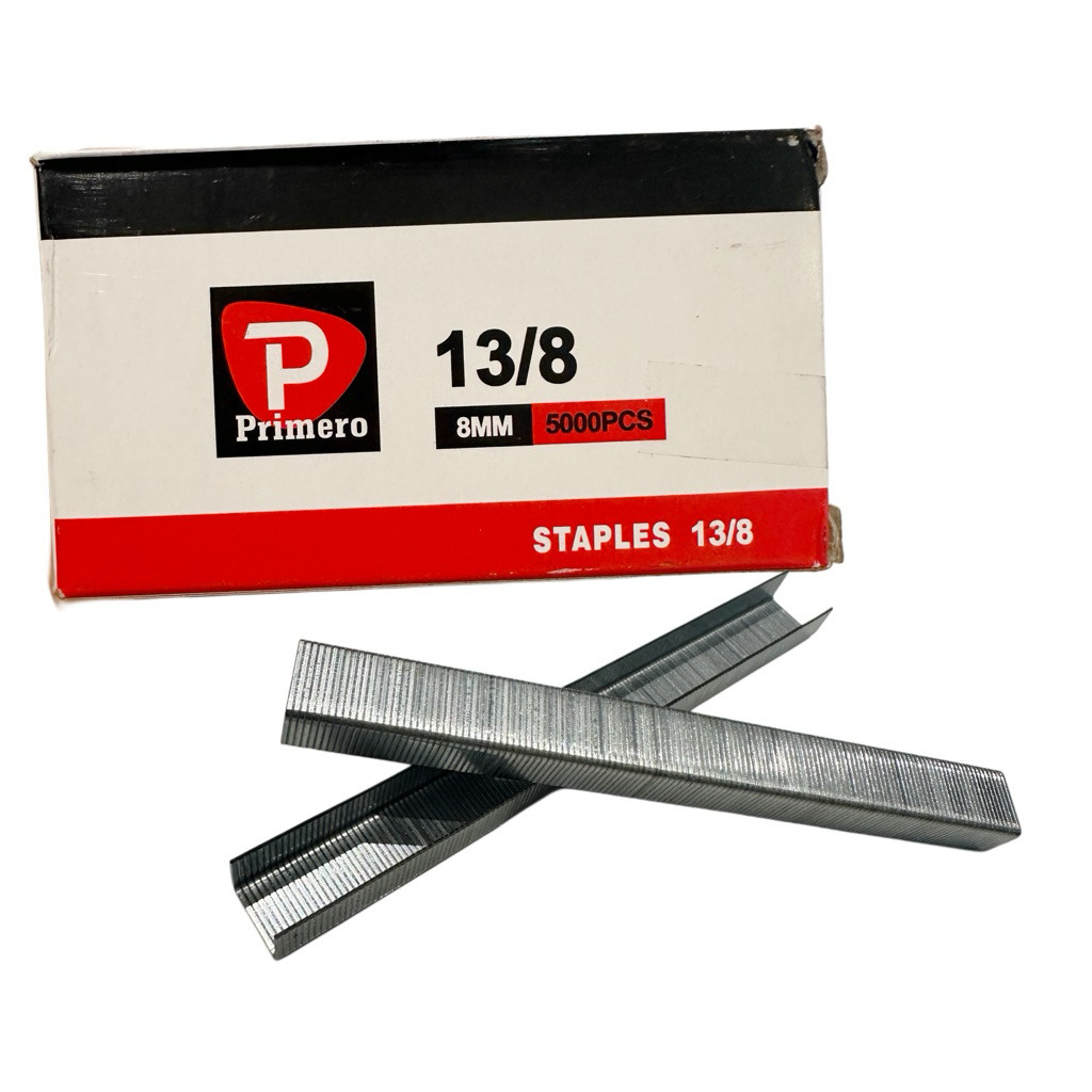 Jual Isi staples 13/8 primero 5000 pcs refill gun tacker 8mm isi ...