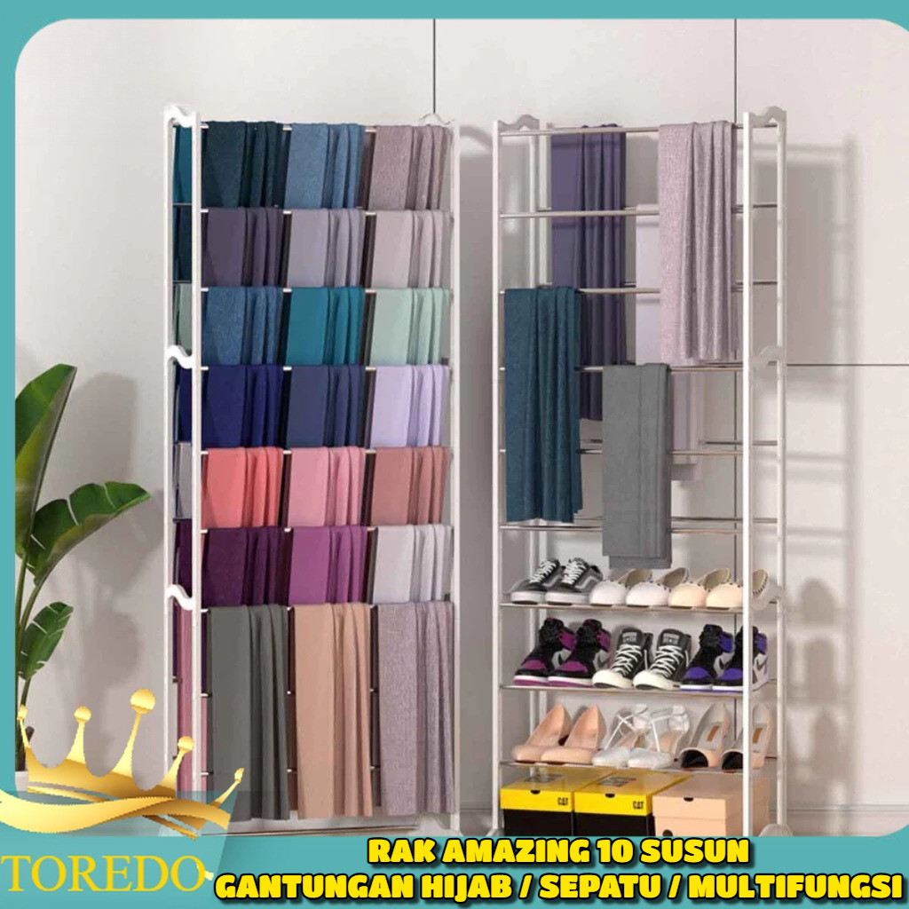 Jual TOREDO E4 Rak Hijab | Rak Kerudung | Rak Sepatu | Rak Amazing ...