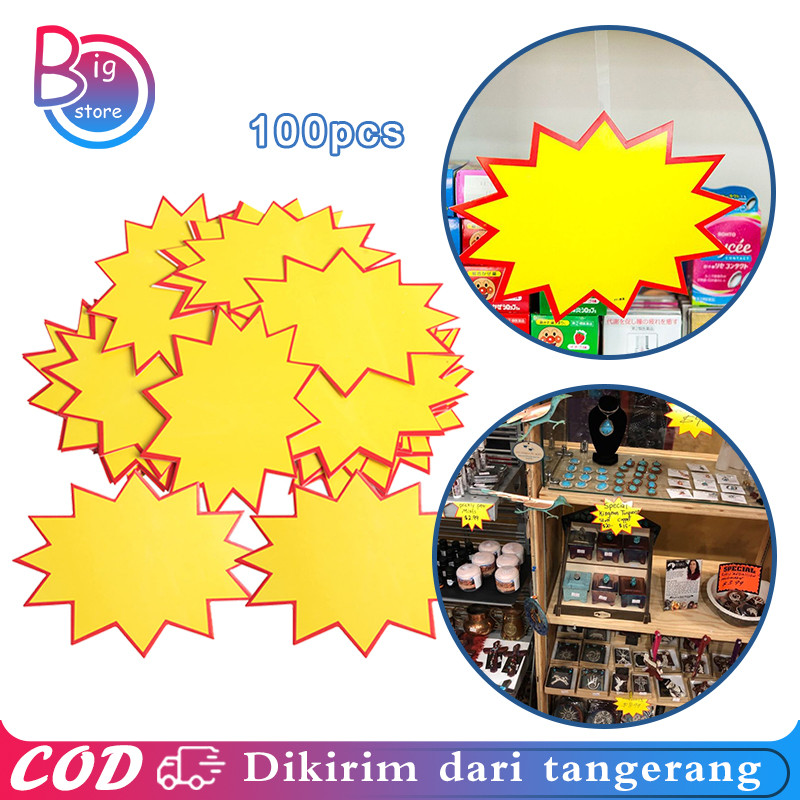 Jual 100pcs Kartu Promosi Kertas Harga Promo Label Harga Pop Kertas ...