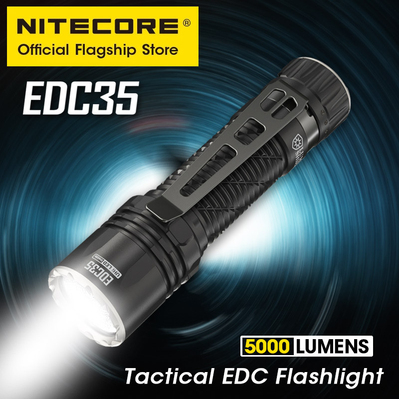 Jual NITECORE EDC35 Tactical Flashlight EDC USBC Rechargeable Search ...