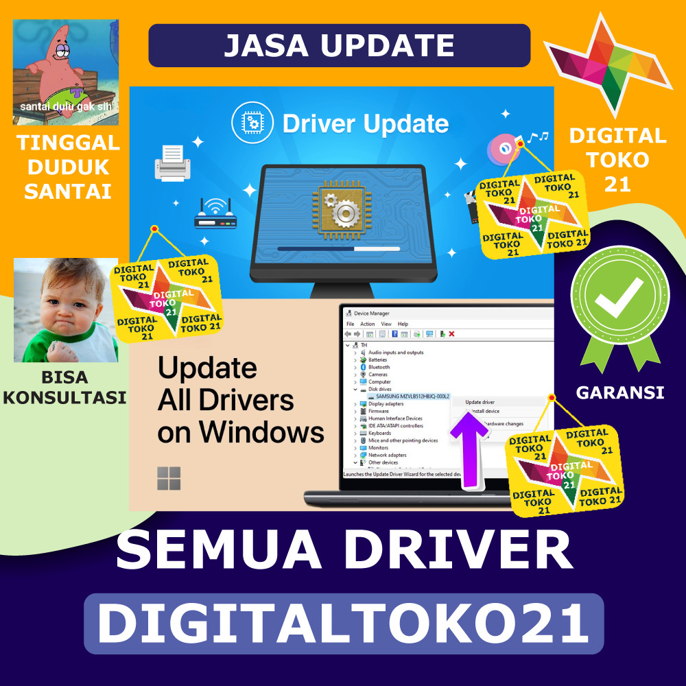 Jual Jasa Update Driver di Windows 7, 8, 8.1, 10 dan 11 64 bit maupun ...
