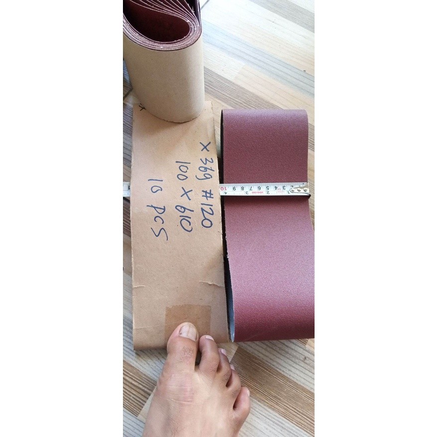 Jual Mata amplas sabuk adaptor belt sander GREYHOUND 100 x 610 grit 120 ...