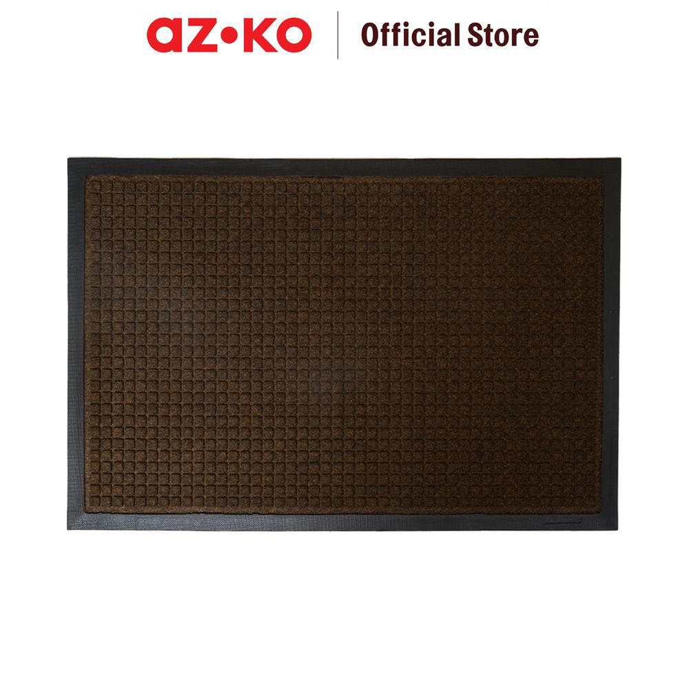 Jual AZKO Krisbow 60X90 cm Keset Pintu Polyester - Cokelat Keset Lantai ...