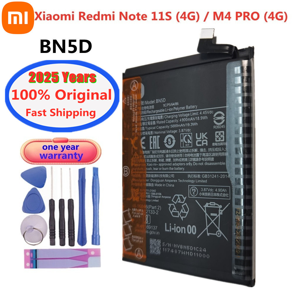 Jual 2025 Years BN5D Original Battery For Xiaomi Redmi Note 11S 11 S 4G ...