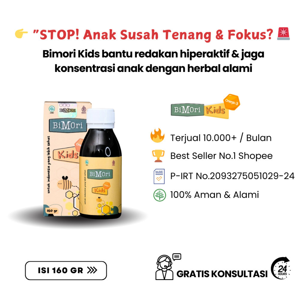 Jual Bimori Kids Untuk Anak Hiperaktif Obat Tantrum Anak Adhd Atasi ...