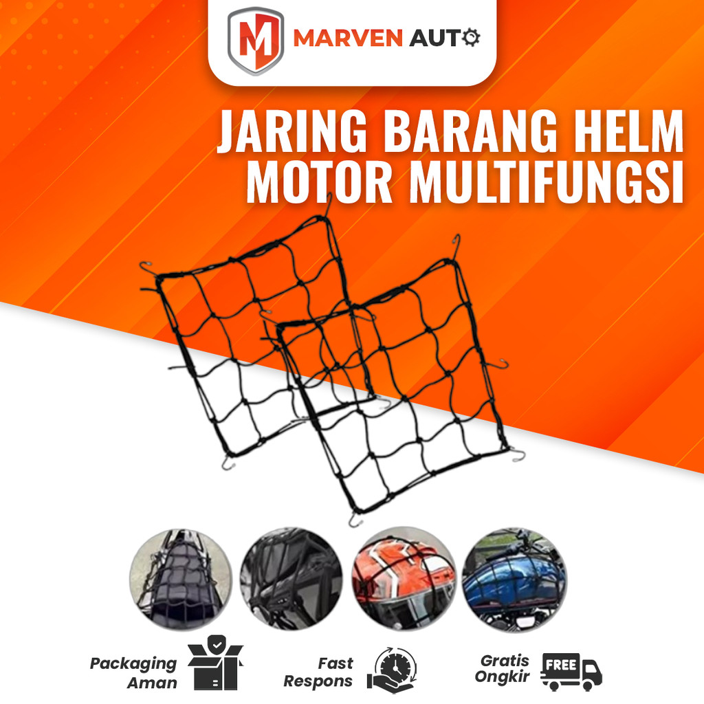 Jual Tali Jaring Motor Universal – Jaring Helm, Bagasi & Barang ...