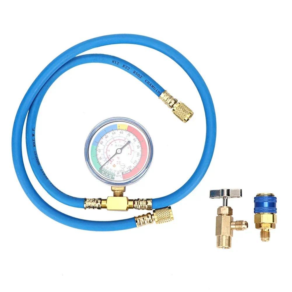 Jual R600A Recharge Kit R134A Recharge Measuring Hose Gauge Refrigerant ...