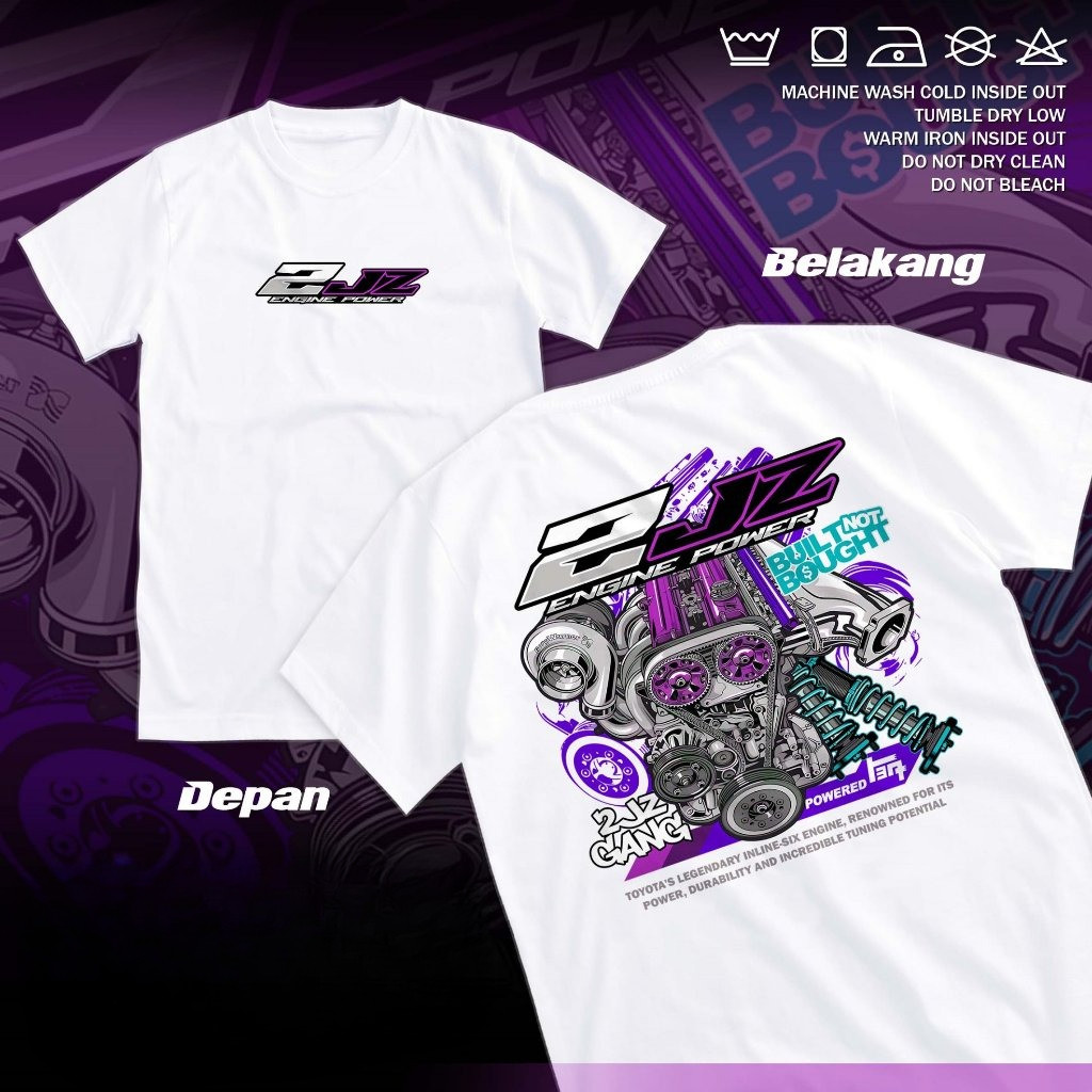 Jual KAOS MOBIL TOYOTA SUPRA MK4 2JZ - Baju JDM Legend Unisex Full ...