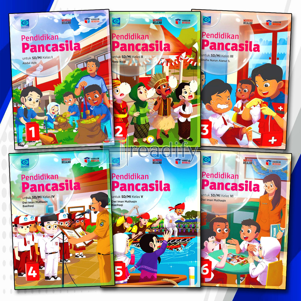 Jual Pendidikan Pancasila Kelas 1 2 3 4 5 6 SD/MI Grafindo Kurikulum Merdeka Revisi Terbaru ...