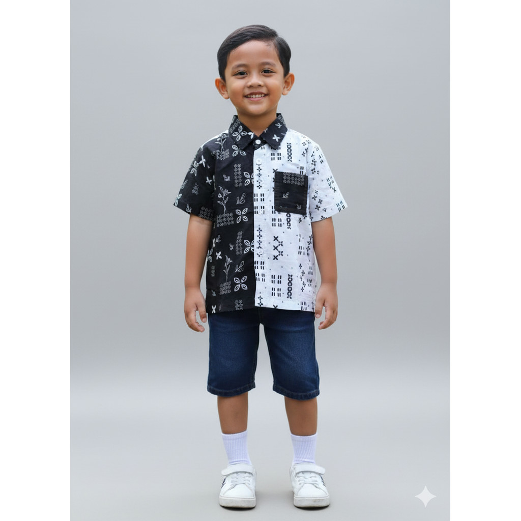 Jual MARGARIA BATIK - Kemeja Anak Ananta - Kemeja Batik Cap Anak ...
