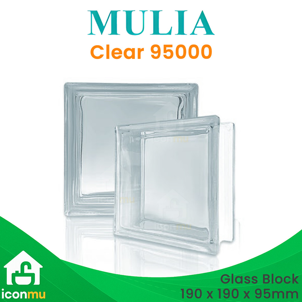 Jual Mulia Glass Block Clear 95000 P19 x L19 x T9,5 cm Gelas Blok ...
