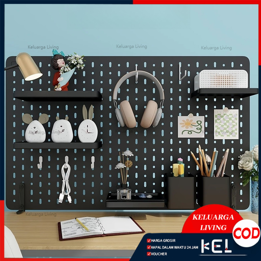 Jual Pegboard Dinding Dengan Gantungan Multifungsi Pegboard Papan ...