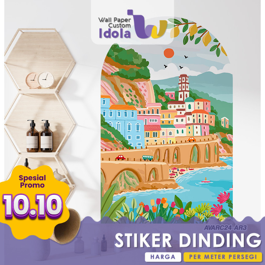 Jual Stiker Dinding Aesthetic | Stiker Dinding Arch Design | Stiker ...