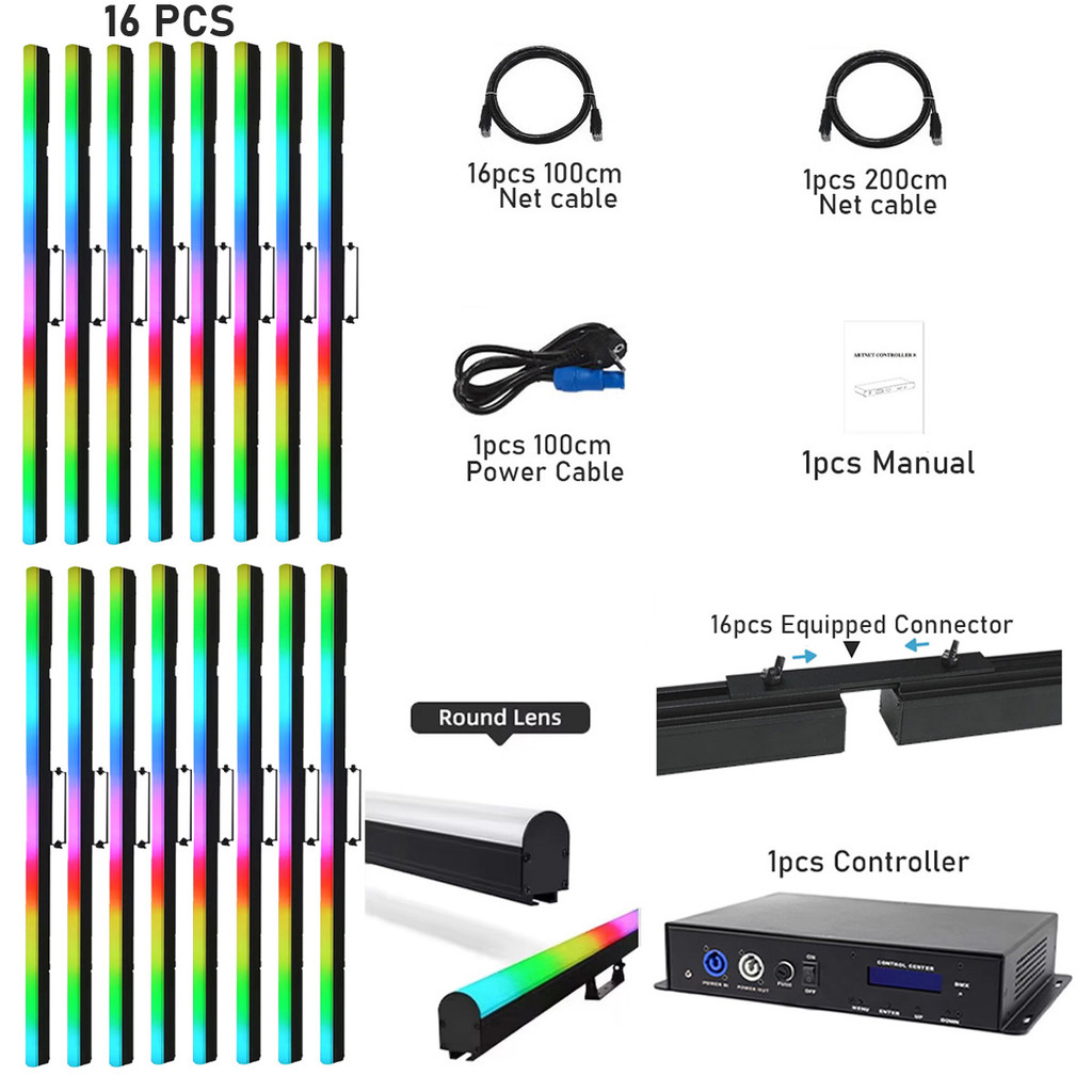 Jual 3 in 1 LED tube light 40x0.5W LED pixel light bar LED pixel strip ...