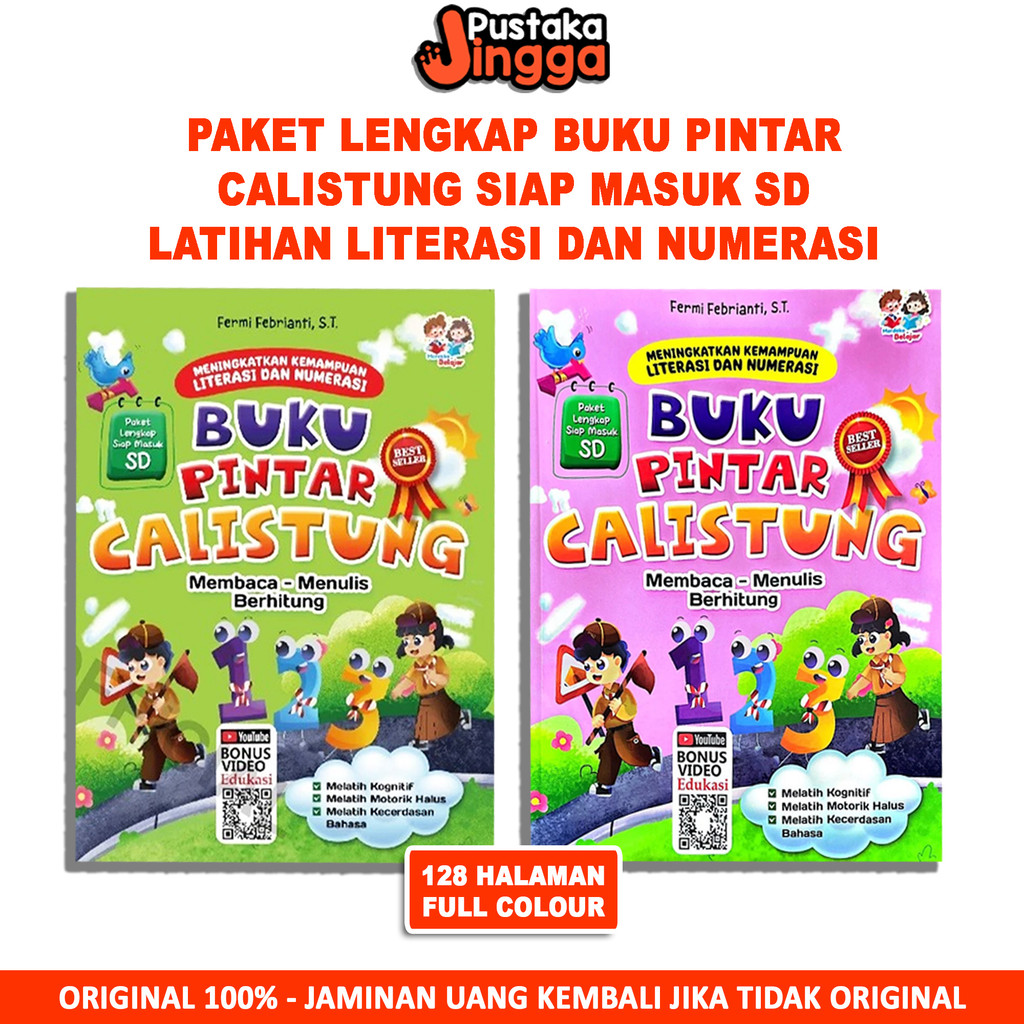 Jual Buku Pintar Calistung Persiapan Masuk SD Edisi Paket Lengkap Siap ...