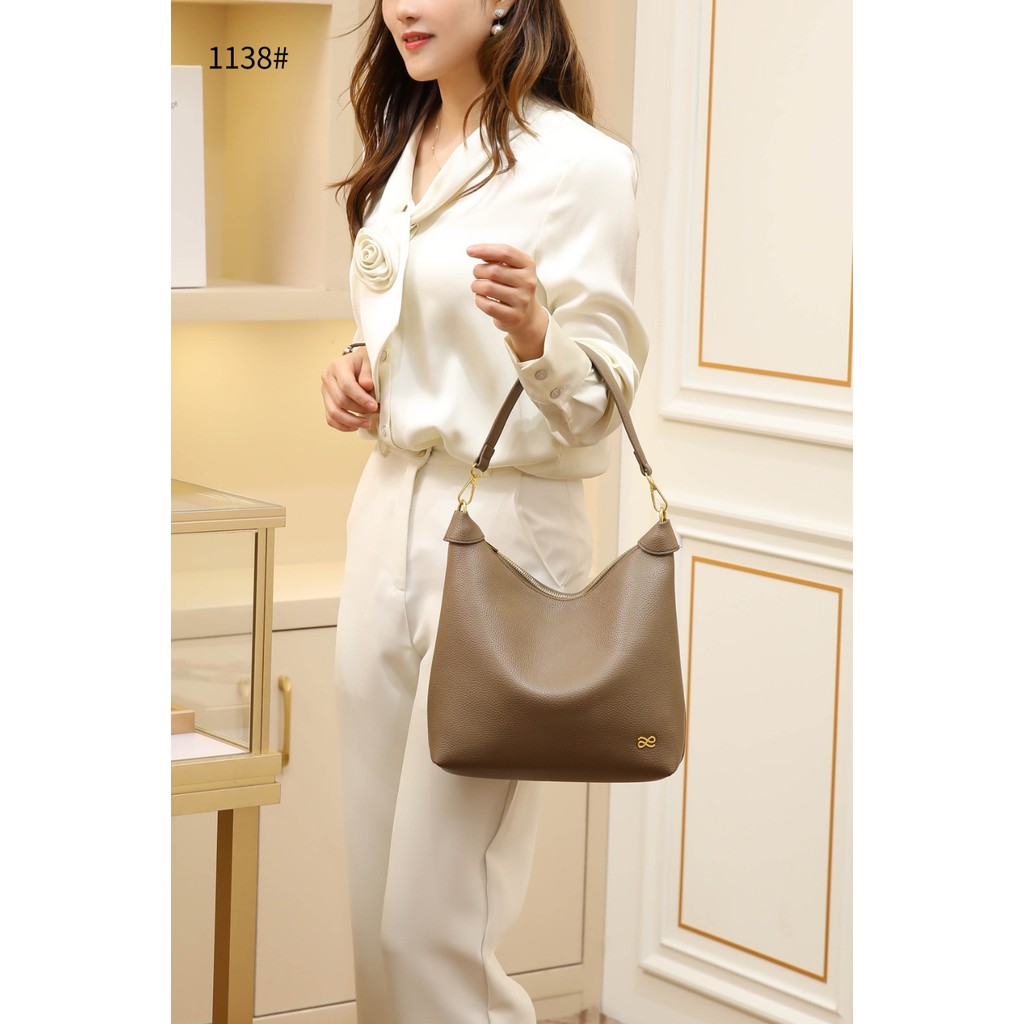 Jual Merry Luxe Tote – Tas Wanita Elegan PU Leather #1138, Elegan ...