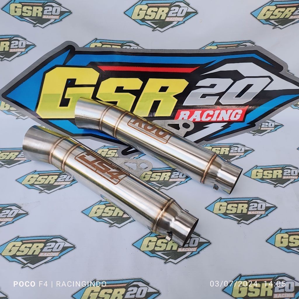 Jual Kou Mahachai Motorcycle Exhaust Inlet 51mm Muffler Canister Only ...