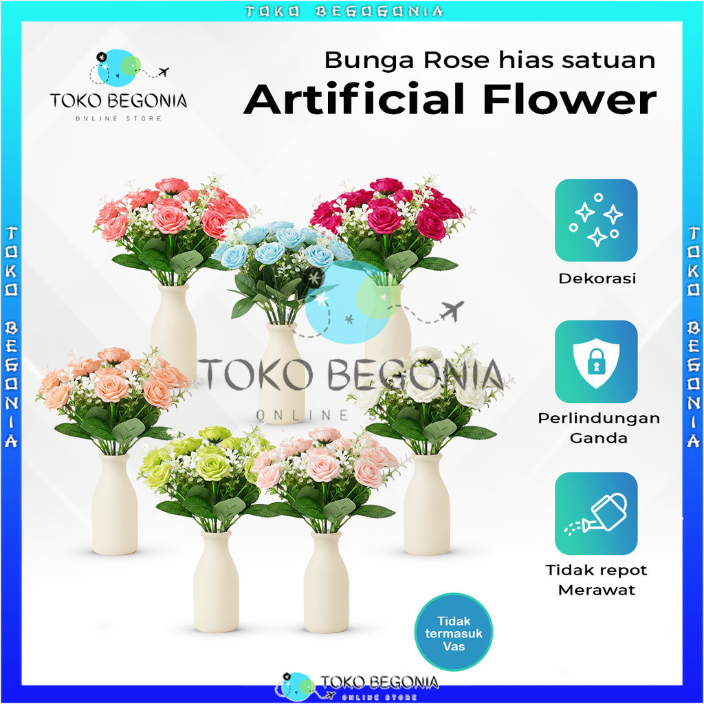 Jual Artificial Flower Bunga Mawar Mawar Kecil Hiasan Pernikahan Bunga ...